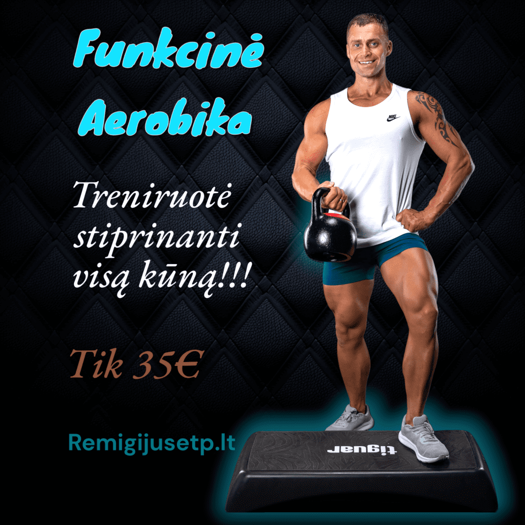 Funkcinė aerobika 25 - grupinės treniruotės - Remigijus ETP